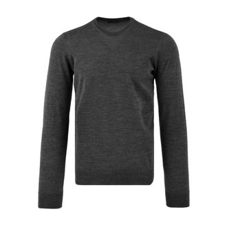 Drumohr D0D103 Rundhals-Pullover - - Knitwear - Herren - Grau - XL
