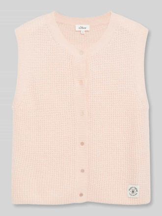 s.Oliver Red Label Strickjacke aus Alpaka mit Label-Patch