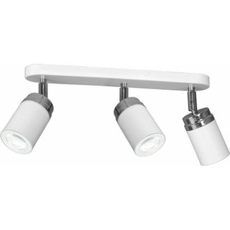 Licht-Erlebnisse Deckenspot GU10 Wei&szlig; Chrom Modern Deckenstrahler K&uuml;che