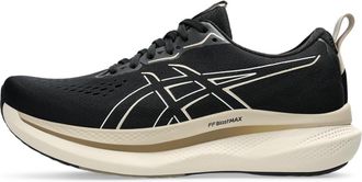 Asics Herren GLIDERIDE MAX Laufschuhe, Schwarz/Haferflocken, 44 EU
