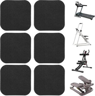 Generic Laufbandmatte f&uuml;r Teppich | 6-teilige sto&szlig;d&auml;mpfende Ger&auml;uschreduzierung, Polsterung unter der Laufbandmatte | f&uuml;r Wohnung, Garage, Workout, Fitness, S