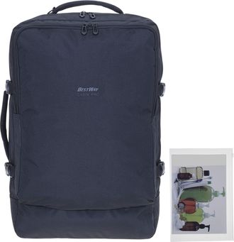 Bestway Handgepäck Rucksack Cabin 300 Reisetasche Laptoprucksack Wäschefach Tasche Herren Damen XL Weekender Overnight Backpack groß 40324 + Beutel (Black (01