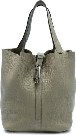 Herm&egrave;s Crossbody Bags - Clemence Picotin Lock 22 - Gr. unisize - in Grau - f&uuml;r Damen