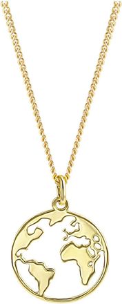 Orolino Halskette Gold 375 mit Weltkugel-Motiv 42/45cm lang