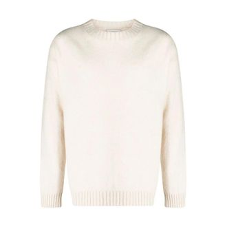 Laneus Rundhalspullover - - Knitwear - Herren - Wei&szlig; - M