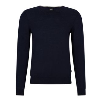 HUGO BOSS Stilvoller Leno-P Rundhals-Pullover - - Knitwear - Herren - Blau - M