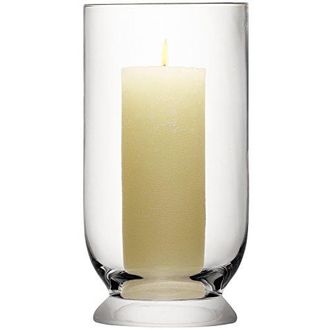 LSA International Terrace Sturmlaterne, Glas, Clear, 30 cm