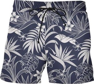 Generic Short de bain pour homme avec poches - S&eacute;chage rapide - Taille haute - R&eacute;glable, Noir, XXL