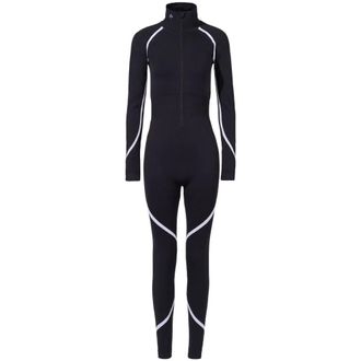 Perfect Moment Nahtloser Base Layer Jumpsuit - - Sport - Damen - Schwarzk - XS