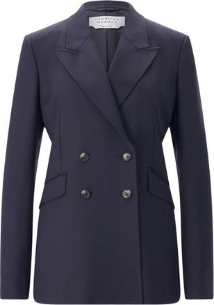 Gabriela Hearst Femme, Vestes, Bleu, Taille: 38 FR Blazer crois&eacute; en laine