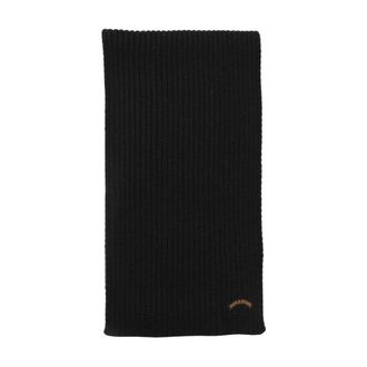 Paul & Shark Gerippter Gestrickter Wollschal - - Accessories - Herren - Schwarzk - ONE SIZE
