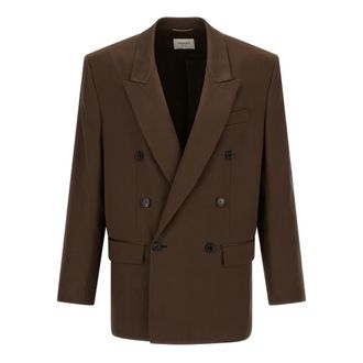 Saint Laurent Blazer - - Suits - Herren - Braun - 2XL