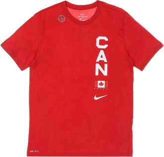 Nike Dri-fit Tee Canada Olympics T-Shirt - - Sport - Herren - Rot - XL