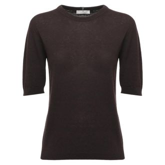 PANICALE Rundhals-Kaschmirpullover - - Knitwear - Damen - Braun - XS