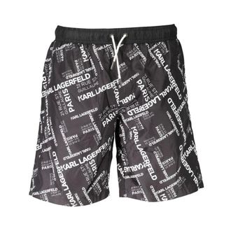 Karl Lagerfeld Homme, Maillots de bain, Noir, Taille: S Polyester Swimwear