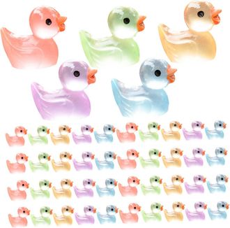 Yardwe Miniatur Enten Figuren Garten Dekor Mikro Landschaft Harz Modell Gartenzubehör Desktop Schmuck Realistische Kleiner Harz Enten Für Basteln Tisch Deko 