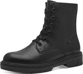 s.Oliver Bottines Plates en Dentelle pour Femme 5-25241-43, Nappa Noir, 40 EU