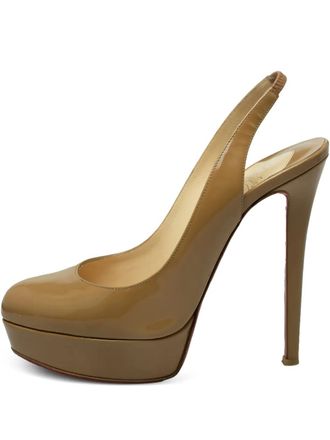 Christian Louboutin escarpins Bianca 135 mm - Tons neutres