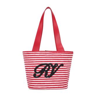 Roger Vivier RV Straw Panier Small - - Bags - Damen - Rot - ONE SIZE