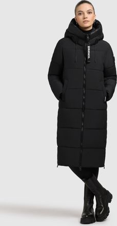 Khujo Steppmantel KHUJO NALU, Damen, Gr. S, schwarz, 100% Polyester, unifarben, eingesetzt elastischer Bund mit Windstopper, M&auml;ntel Steppmantel, Topseller