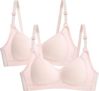 Generic Soutien-gorge 2026 pour femme - 2 pi&egrave;ces - Bikini sexy &agrave; rayures - Bretelles r&eacute;glables - Sous-v&ecirc;tements &eacute;l&eacute;gants, rose, 64
