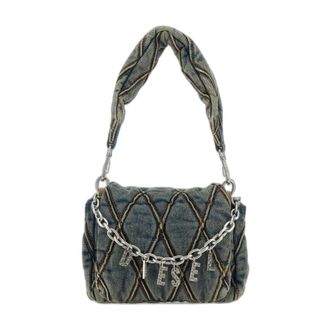 Diesel Charm-D Kleine Schultertasche - - Bags - Damen - Blau - ONE SIZE