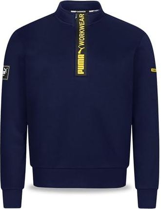 Puma Workwear Advanced Collection - Sweat-shirt pour homme avec fermeture éclair - Compartiment utilitaire sur lépaule - Tissu robuste et respirant - Pour 
