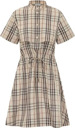 Burberry Femme, Robes, Beige, Taille: 36 FR Isotta Chk Dress