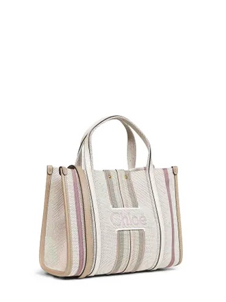 Chlo&eacute; Woody Loop Tote Bag - White