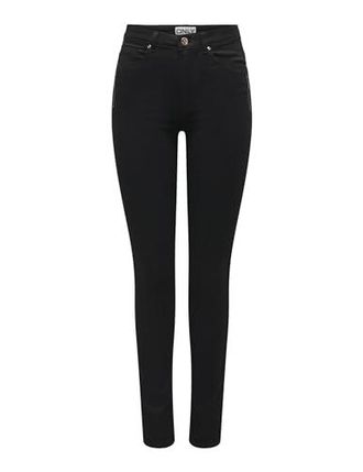 Only Onlforever High Skinny DNM Ext Jeans, Noir d&eacute;lav&eacute;, S x 32L Femme