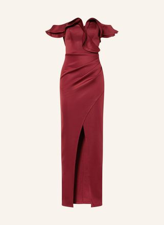 Lipsy Abendkleid Mit Volants rot