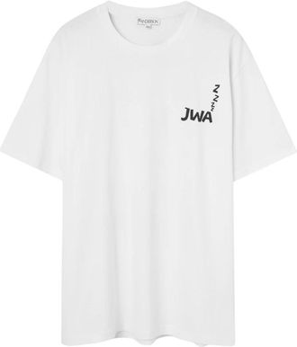 J.W.Anderson Homme, Tops, Blanc, Taille: XL Logo T-shirt