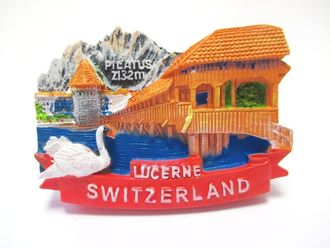 Generic Luzern Magnet Lucerne Kapellbrücke Pilatus Souvenir Schweiz (1078)