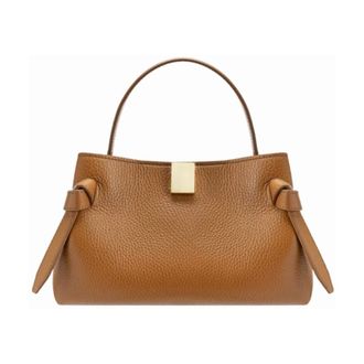 Yuzefi Femme, Sacs, Brun, Taille: ONE Size Gyoza Mini Pebble Grain Leather