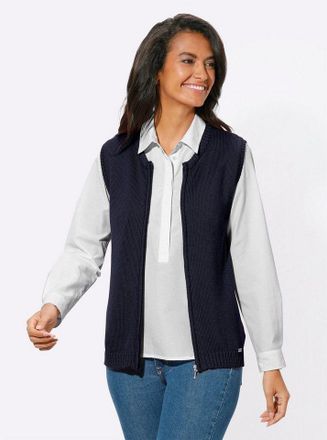 Witt Strickjacke Strickweste &Auml;rmellos Jersey
