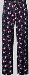 Christian Berg Regular Fit Pyjama-Hose im Allover-Look