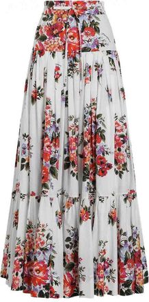 Dolce & Gabbana Jupe Longue - Blanc
