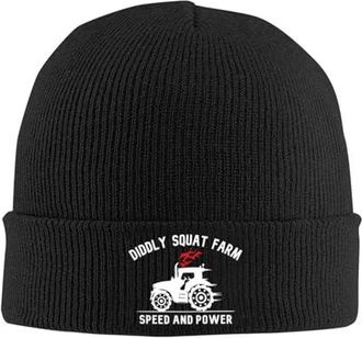 Generic Chapeau dHomme, Logo de Puissance de feu de Vitesse de Tracteur agricole, Bonnet tricot&eacute; Unisex Femmes, Bonnet, Cadeau de cyclines dext&eacute;rieur Thermiqu