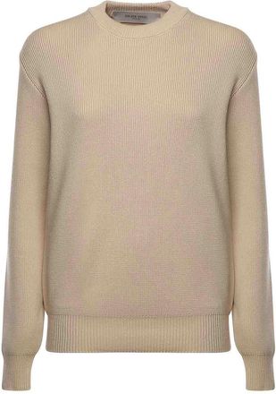 Golden Goose Pull Col Rond - Beige