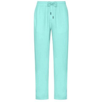 Vilebrequin Linen Comfort Pants Solid - - Trousers - Herren - Blau - XL