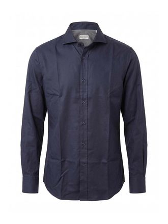 Brunello Cucinelli Chemise - Bleu Fonc&eacute;