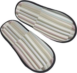 Generic Pantoufles En Feutre Ray&eacute;. R&eacute;utilisables Slippers Peluche Chausson Hotel Pour H&ocirc;tel Homme Camping L