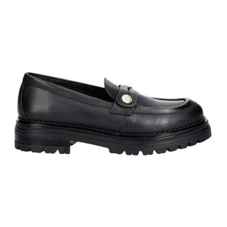 Elisabetta Franchi Nappa Leder Loafer - - Shoes - Damen - Schwarzk - 36 EU