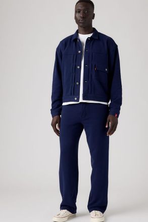 Levi's x Beams x Loopwheeler Super Wide Hosen f&uuml;r Herren - Herren - Blau / Blau