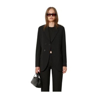 Kenzo Virgin Wool Waisted Blazer - - Jackets - Damen - Schwarzk - M