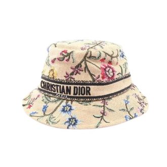 Dior Pre-owned D-Bobby Cotton Nylon Hat - - Pre-owned - Damen - Beige - ONE SIZE