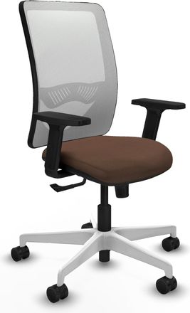 Piqueras y Crespo Moderner Drehstuhl Zulema mit 2D-Armlehnen, h&ouml;henverstellbare Lendenwirbelst&uuml;tze, ausgestattet mit 3 Positionen und Schneideschaum, mit 65 mm Nylon-Ro