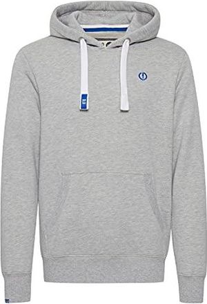 Solid SDBennHood Homme Pull &agrave; Capuche Hoodie Poche Kangourou Cordon de Serrage Poignets c&ocirc;tel&eacute;s D&eacute;tails du Label M&eacute;lange de Coton Regular Fit, Taille:M, Cou