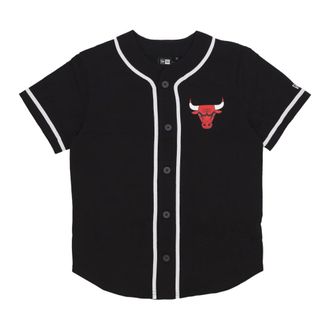 New Era Chicago Bulls Baseballtrikot Schwarz/Rot - - Sport - Herren - Schwarzk - S