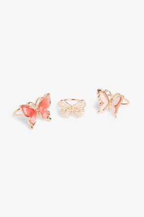 Monki Butterfly rings - Gold